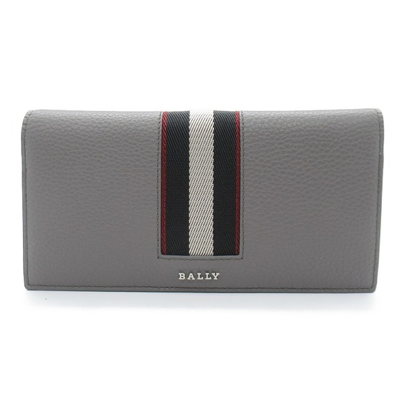 Bally | Bags | Bally Bifold Long Wallet Gray Dark Mineral Leather ...